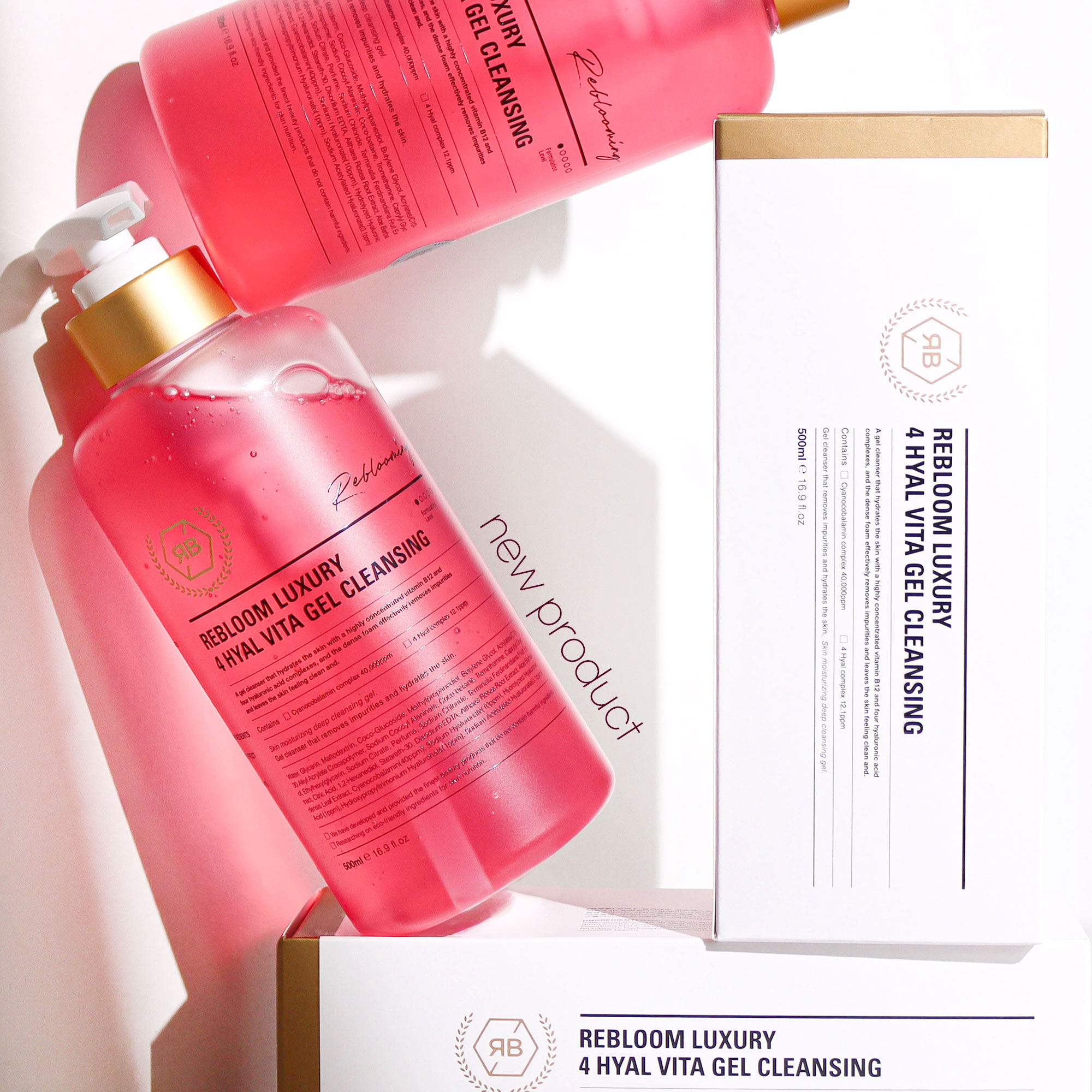 Rebloom Luxury 4 Hyal Vita Gel Cleansing (500ml) – Hyafilia USA